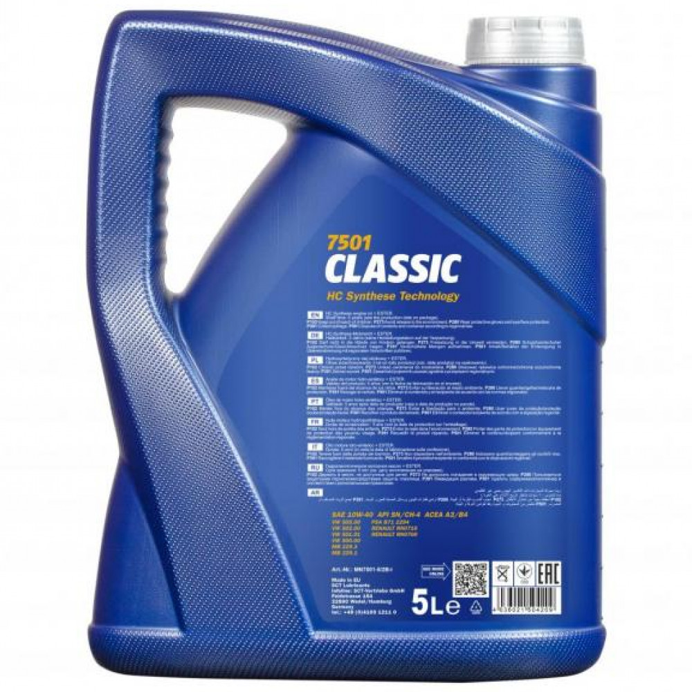 Mannol 7501-5 Classic 10W-40 (10W40) motorolaj 5lit.